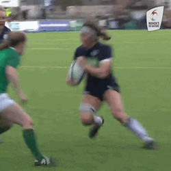 Womens Rugby Side Steps GIF | GIFDB.com