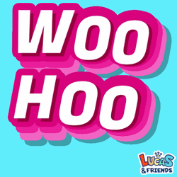 Woohoo Meme Pretty Pink Word Art GIF | GIFDB.com