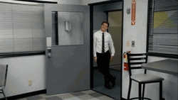 Workaholics Adam Smiling At The Door Frame GIF | GIFDB.com
