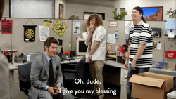 Workaholics Funny Guy Office Blessing GIF | GIFDB.com