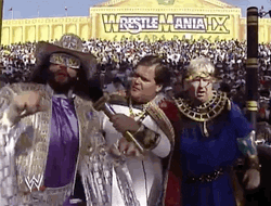 Macho Man And Hulk Funny Handshake GIF | GIFDB.com