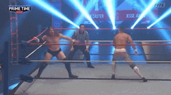 Wwe Drop Kick Knock Out GIF | GIFDB.com