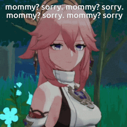 Yae Miko Mommy Sorry Meme GIF | GIFDB.com