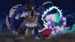 Yamato Versus Kaido Scene GIF | GIFDB.com