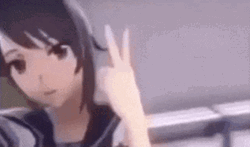 Yandere Simulator Ayano Aishi Peace Out GIF | GIFDB.com