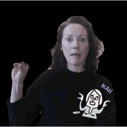 Yapping Annoyed Lady Talking Hand GIF | GIFDB.com
