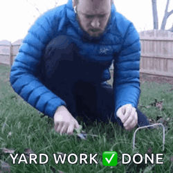 Yard Work Done Grass GIF | GIFDB.com