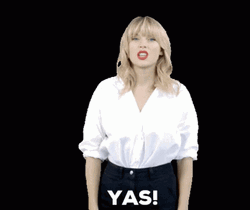 Yas Taylor Swift Fist Pump GIF | GIFDB.com
