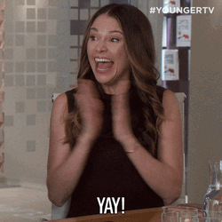 Yay Happy Clap Woman Younger Tv GIF | GIFDB.com