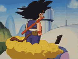 Yellow Cloud Baby Goku GIF | GIFDB.com