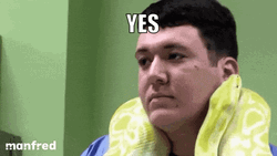 Yellow Python Crawling On Man's Head GIF | GIFDB.com