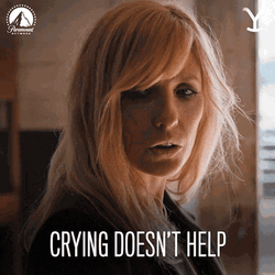 Yellowstone Beth Dutton Crying Doesn't Help GIF | GIFDB.com