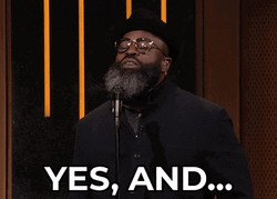 Yes And Man On Stage GIF | GIFDB.com