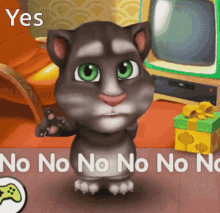Yes No No No Talking Tom GIF | GIFDB.com