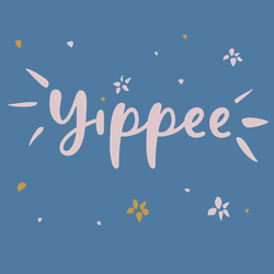 Yippee Cute Text GIF | GIFDB.com