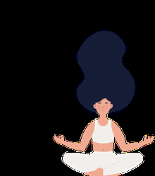 Yoga Relax Meditate Sticker GIF | GIFDB.com