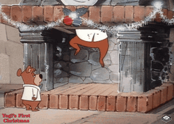 Yogi Bear Fireplace Chimney GIF | GIFDB.com
