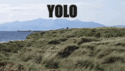 Yolo Man Jumping On Cliff GIF | GIFDB.com