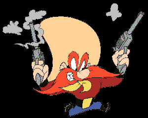 Yosemite Sam Holding Two Guns GIF | GIFDB.com