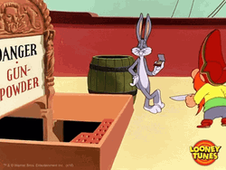 Yosemite Sam Running To Basement GIF | GIFDB.com