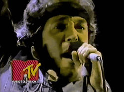 Young Bruce Springsteen Singing Close Shot GIF | GIFDB.com