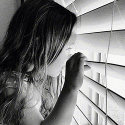 Young Girl Looking Out The Window GIF | GIFDB.com