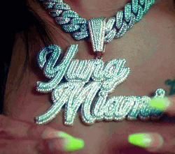 Young Miami Sparkling Silver Jewelry GIF | GIFDB.com