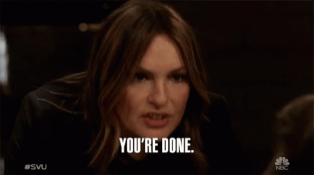 Youre Done Olivia Benson Law And Order GIF | GIFDB.com