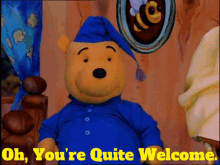 Youre Welcome Winnie The Pooh Puppet GIF | GIFDB.com