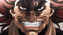 Yujiro Hanma Evil Eyes Wicked Smile GIF | GIFDB.com