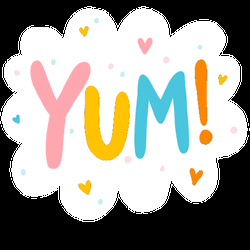 Yummy Colorful Text GIF | GIFDB.com