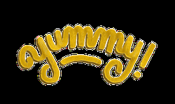 Yummy Glitter Yellow Text GIF | GIFDB.com