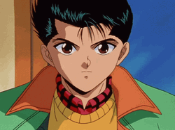 Yuyu Hakusho Smiling Yusuke GIF | GIFDB.com