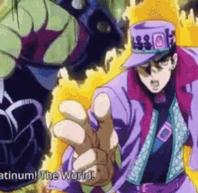 Za Warudo Jotaro Kujo Jojo's Bizarre Advennture GIF | GIFDB.com