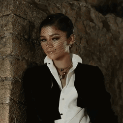 Zendaya Wearing Net Mask GIF | GIFDB.com