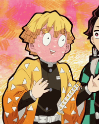 Zenitsu Pixel Running GIF | GIFDB.com