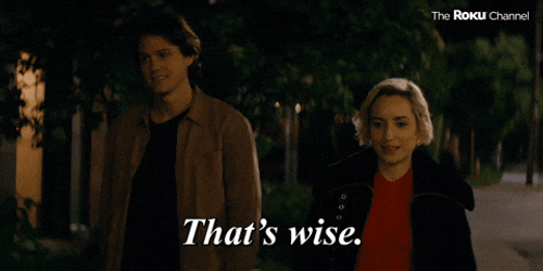 Zoe Lister Jones That's Wise GIF | GIFDB.com